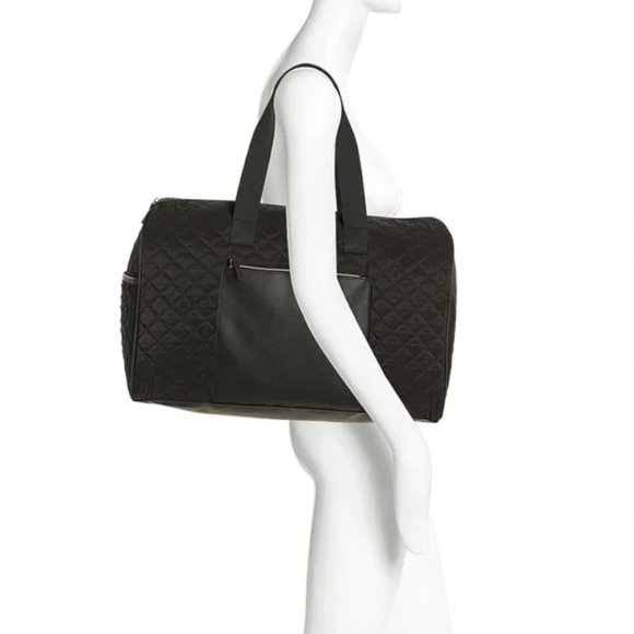 DSW | Bags | Dsw Exclusive Jm Wechter Black Quilted Duffel Weekender ...